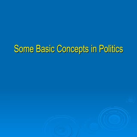 Political Concepts | PPT