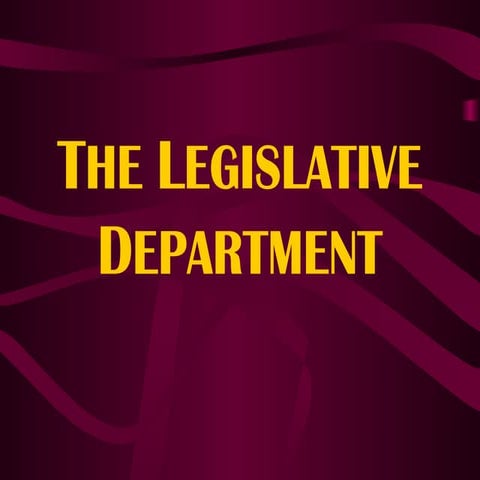 Legislative branch ph | PPT