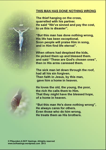 Ps18pdf poetry by P Saunders, Bethel Christian Fellowship | PDF