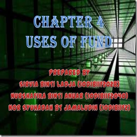 uses of fund | PPTX