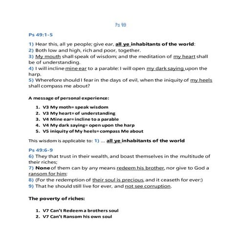 Ps 49 | DOCX