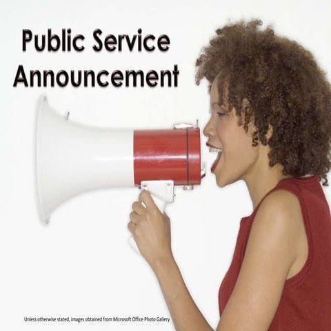 Public Service Announcement (Goodson) | PPT