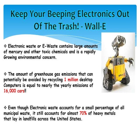 Keep Your Bleeping Electronics Out Of The Trash! | PPTX