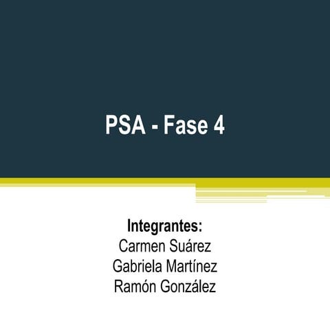 Proyecto Fase 1 - PSA | PDF