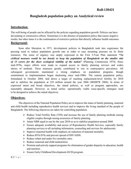 National population policy | PPTX | Birth Control | Reproductive Health