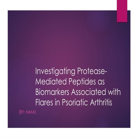 PsA_Flare_Biomarkers_Presentation Research.pptx