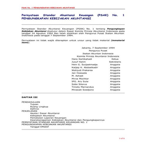 Psak 1-penyajian-laporan-keuangan | PDF