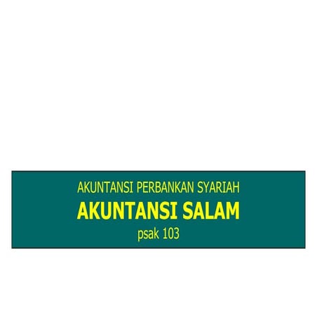 Psak 103 salam | PDF