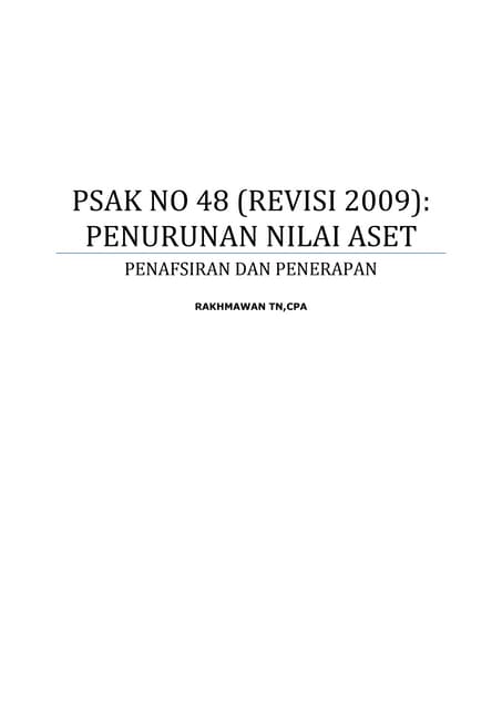 PSAK 48 | PDF