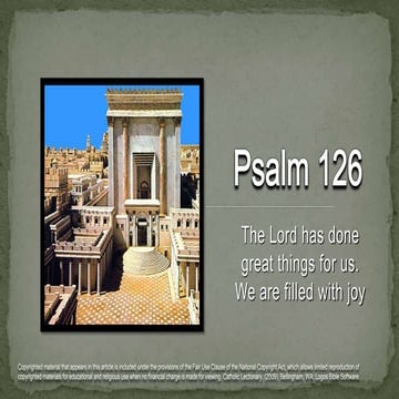 5th Sunday of Lent - Psalm 126:1–6 | PPSX