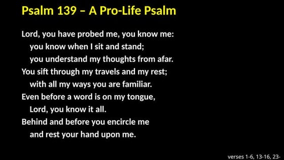 Psalm 139 Lord you know and study me.ppt