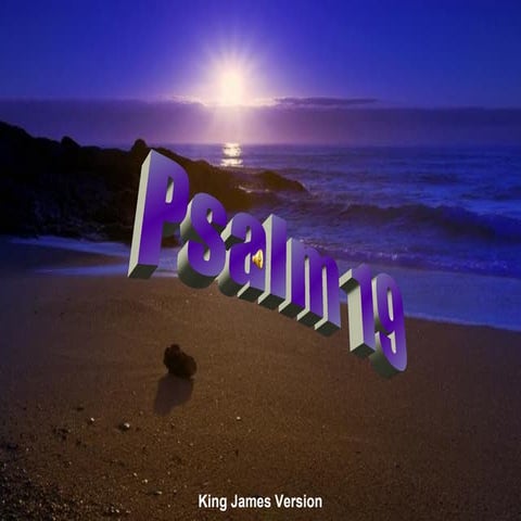 Psalm 19 | PPS