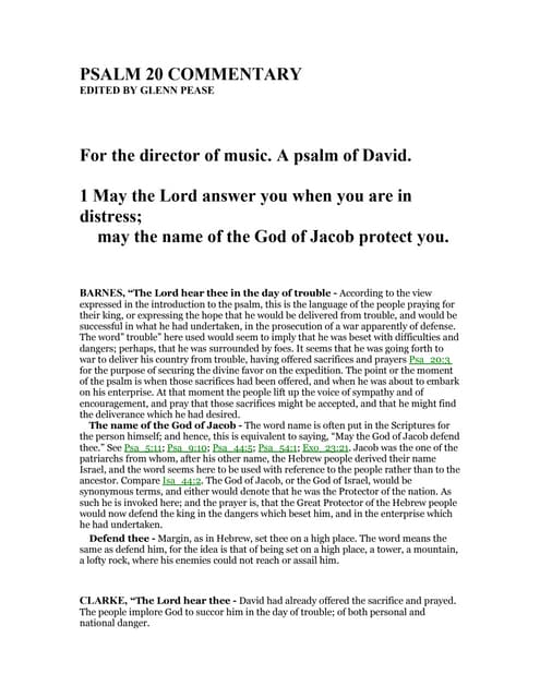 Psalms 2:2-3 || Collection of Biblical Commentaries | PDF
