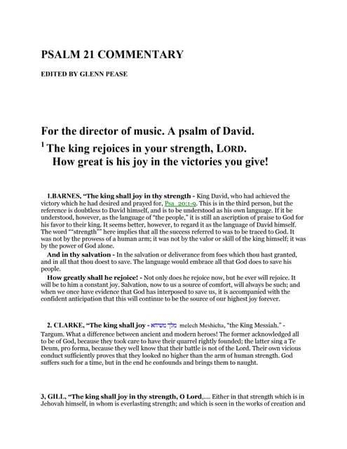 Psalm 21 | PPT