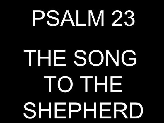 Psalms 23 | PPT