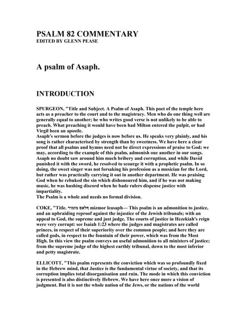 Psalms 2:2-3 || Collection of Biblical Commentaries | PDF