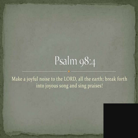 Psalm 98 your great name 2 | PPTX