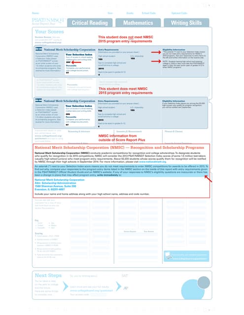 Sample psat-score-report | PDF