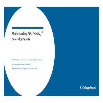 Understanding PSAT/NMSQT Scores | PPTX