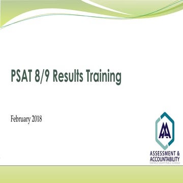 JHMS PSAT Results Training | PPT