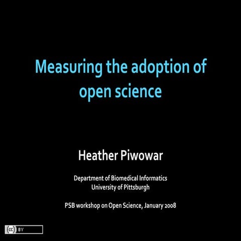 Measuring the Adoption of Open Science | PDF