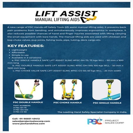 PSC LIFT-ASSIST MANUAL LIFTING AIDS | PDF