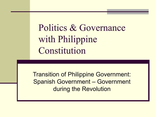 Spanish Colonial Government | PPTX