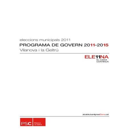 PROGRAMA ELECTORAL PSPV-FOIOS 2015 (VLC) | PDF