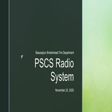 Pscs Radio System Presentation | PPTX