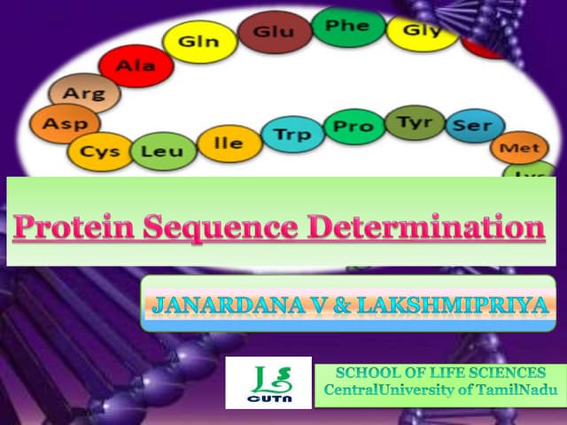 Sequencing of protein | PPTX