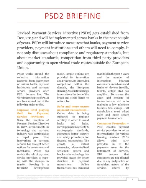 What Merchants Need to Know About PSD2 | PPTX