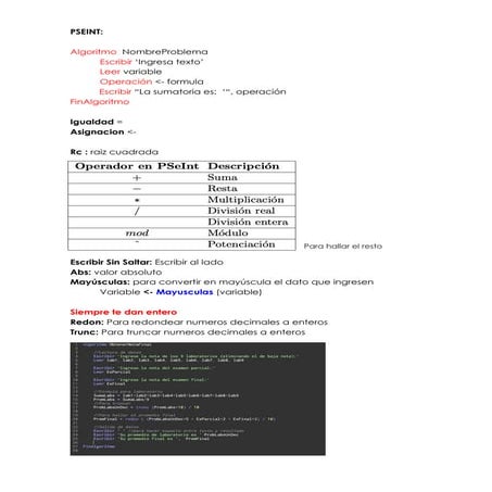 P S E I N T FORMULARIO DEL CURSO P U C P | PDF