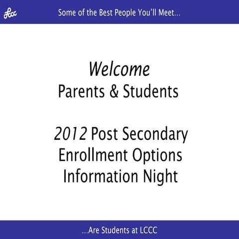 Dual Enrollment Overview | PPT