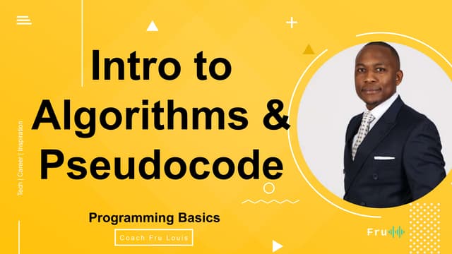 Intro To Pseudocode And Algorithms Problem Solving In Computer