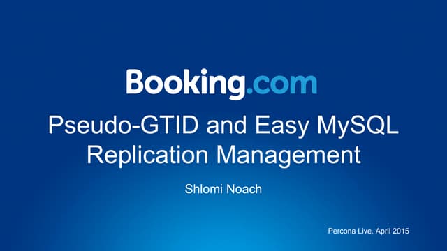 Pseudo Gtid And Easy Mysql Replication Topology Management Ppt 4825