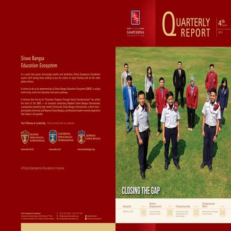 Putera Sampoerna Foundation Report Quarter 4 2013 | PDF