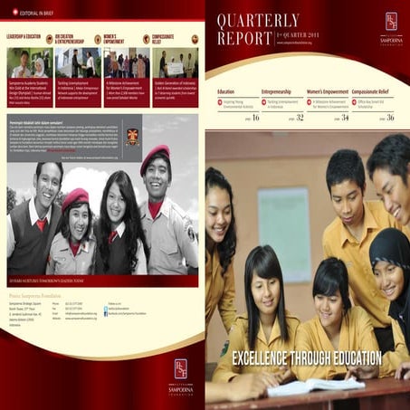 Putera Sampoerna Foundation Report Quarter 1 2011 | PDF