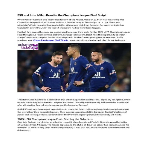 PSG and Inter Milan Change the Champions League Final Story.docx