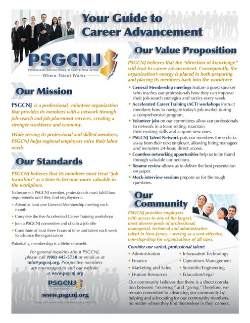 PSGCNJ Employer Flyer | PDF