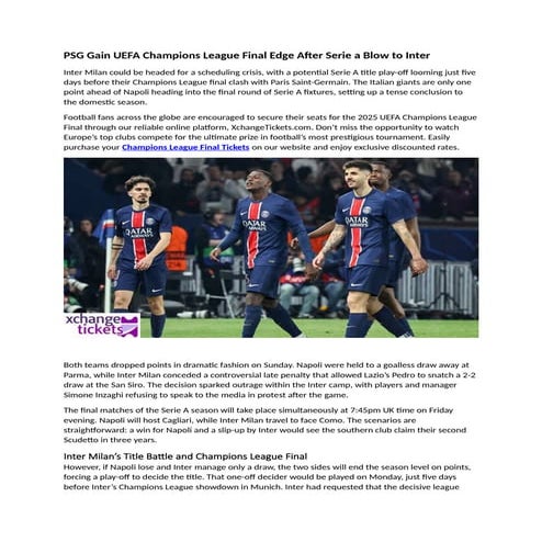 PSG Gain UEFA Champions League Final Edge After Serie a Blow to Inter.docx