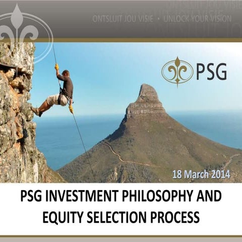 PSG investment philosophy and equity selection process | PPTX