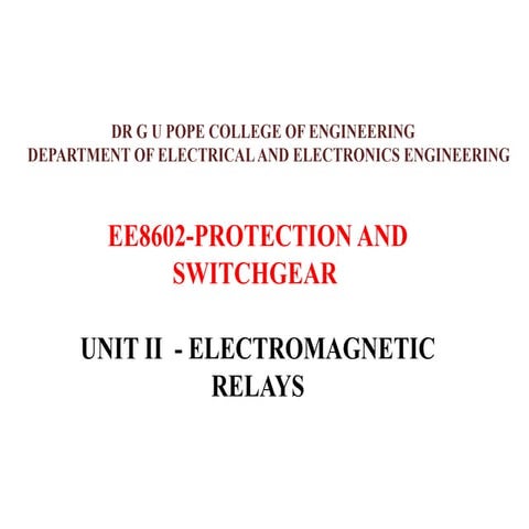 Protection and Switchgear Chapter II.ppt
