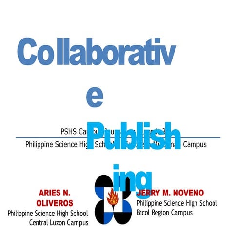 Collaborative Desktop Publishing power point | PPTX