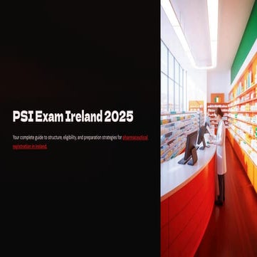 Become a Pharmacist in Ireland: PSI Exam Fees and Application Guide ...