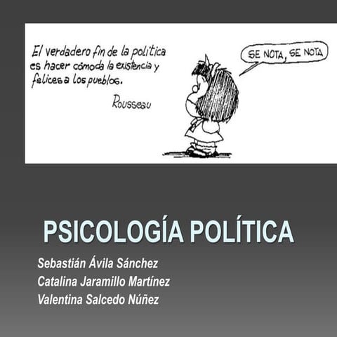 Psicología política | PPTX