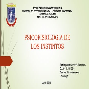Psicologia de los instintos | PPTX