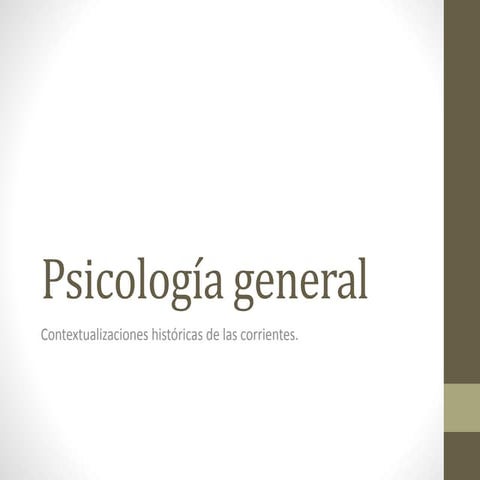 Psicologia general | PPTX