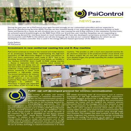 Newsletter PsiControl issue 4 | PDF