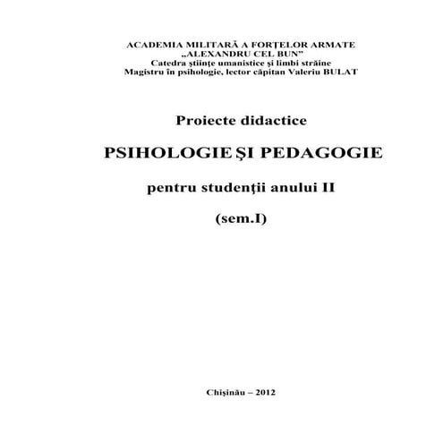 Psihologie Si Pedagogie Pdf