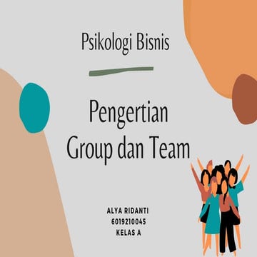 Pengertian Group dan Team | PDF